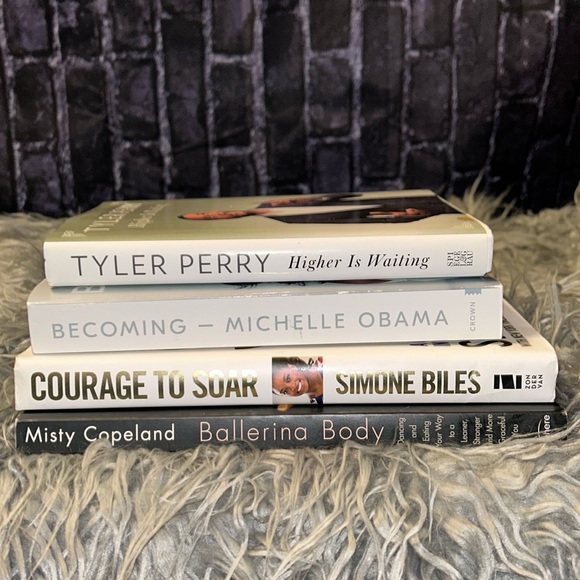Other | Book Bundle Of 4 Michelle Obama Tyler Perry Simone Biles Misty ...